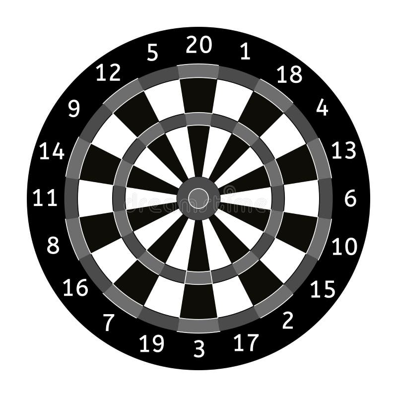 Bordo di dardi illustrazione vettoriale. Illustrazione di oggetto ...