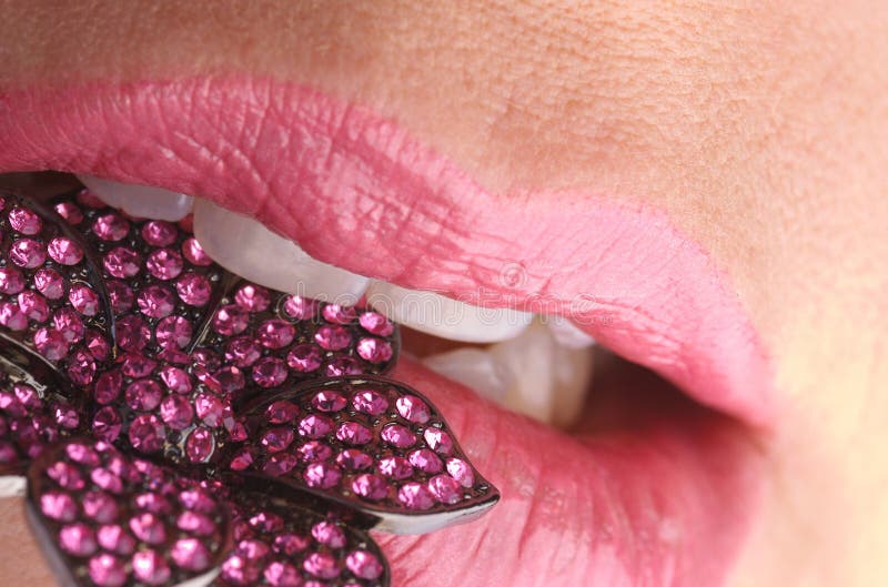 Bordos cor-de-rosa Jeweled imagem de stock. Imagem de glamour - 597277