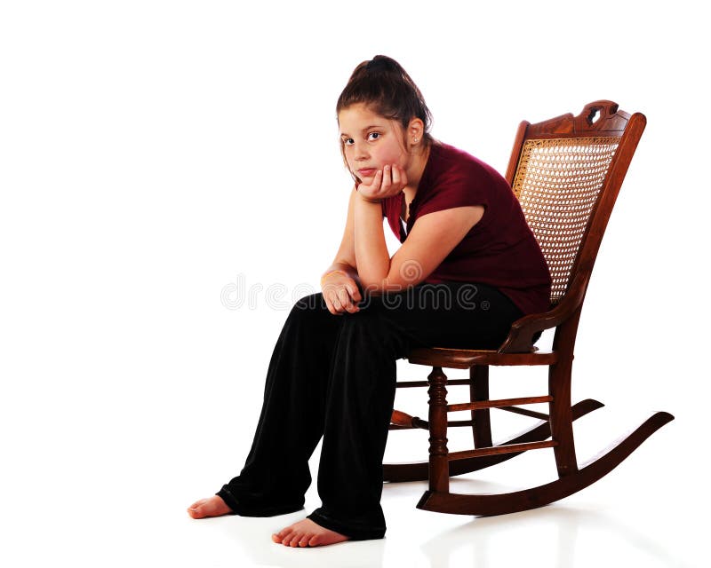 Bored! stock photo. Image of chair, attractive, rocker - 15423078