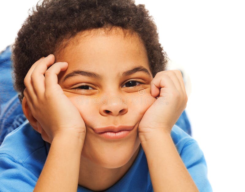 Bored black boy stock image. Image of happy, portrait - 29522349