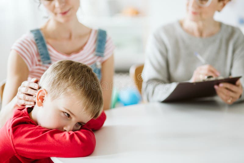 Boy with autism stock image. Image of practice, support - 233102403