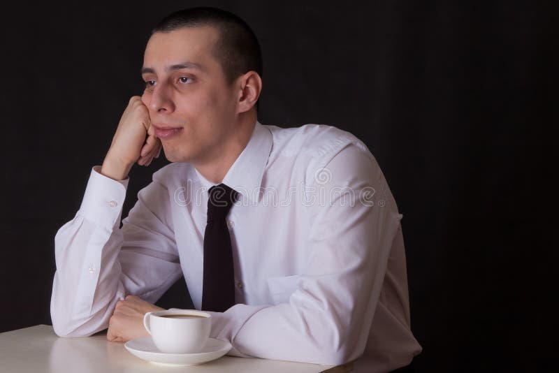 Bored businessman stock image. Image of sitting, tired - 20366645