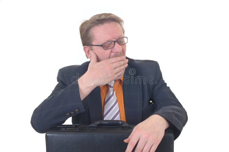 Bored businessman stock photo. Image of salesman, asleep - 9496066