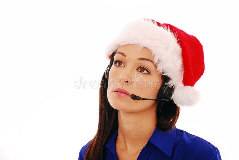 Bored Customer Service Worker Stock Photo - Image of holidays, helpdesk ...