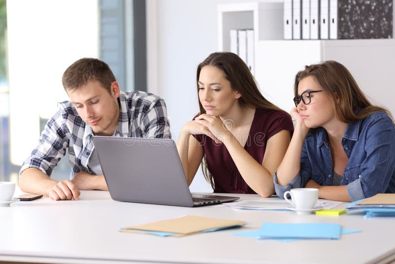 Bored Entrepreneurs Waiting for a Project Stock Image - Image of ...