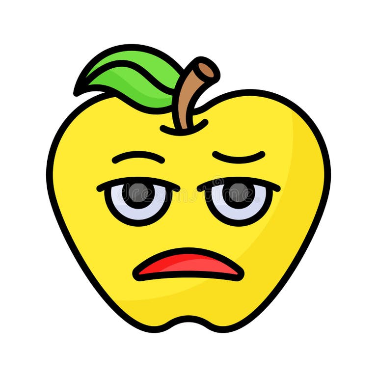 Bored Face Expression, Icon of Bored Emoji, Premium Vector Stock Vector ...