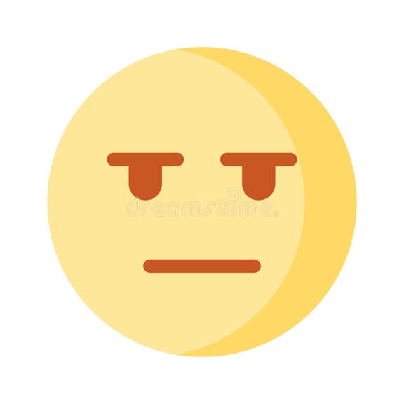 Bored Face Expression, Icon of Bored Emoji, Premium Vector Stock Vector ...