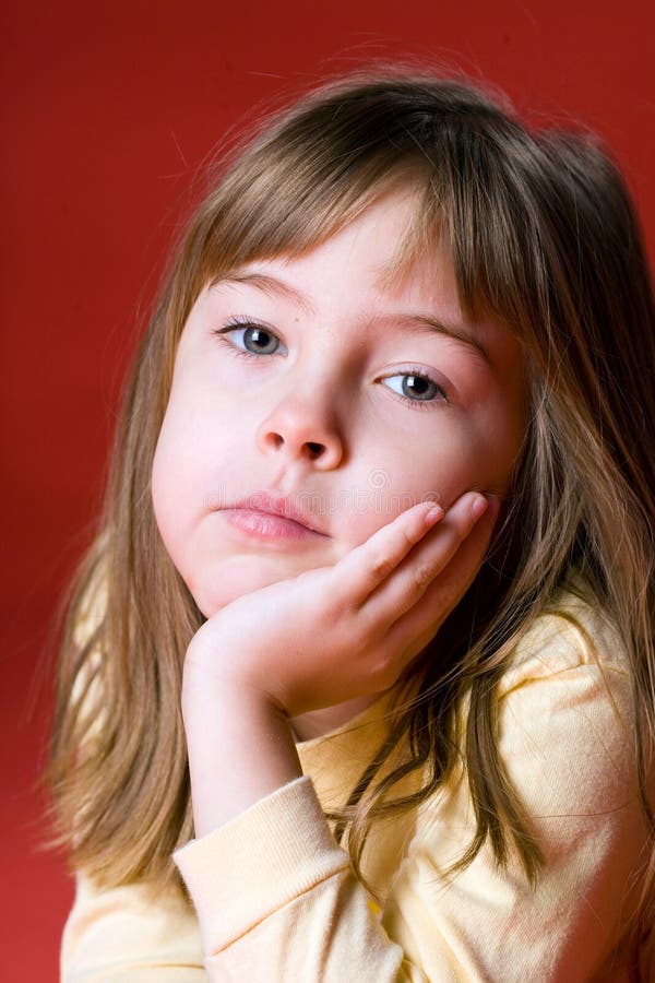 Bored girl stock image. Image of contemplate, girl, student - 10372913