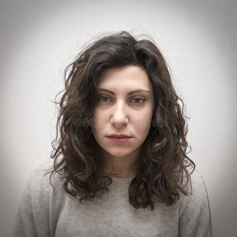 Bored girl portrait stock photo. Image of emotion, girl - 65758366