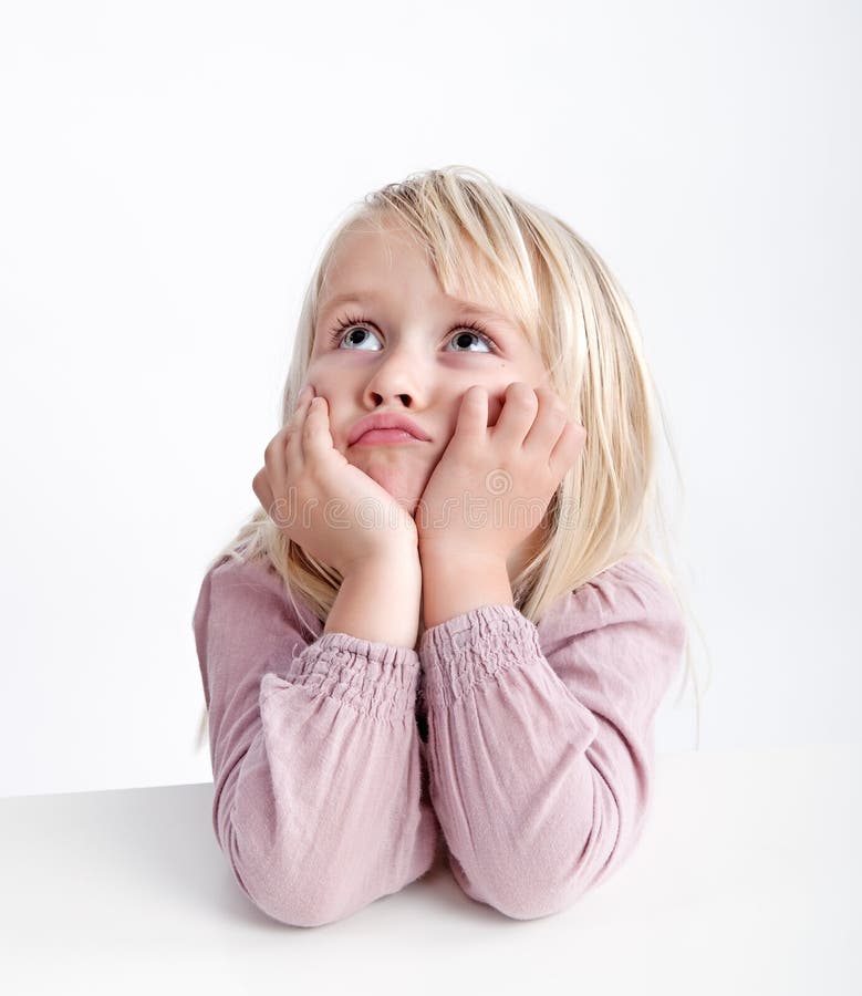 Bored girl stock photo. Image of cute, sadness, worried - 87958348