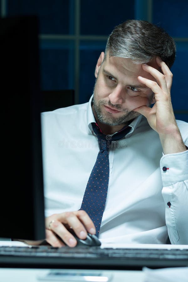 Bored employee stock image. Image of desk, expression - 39263717