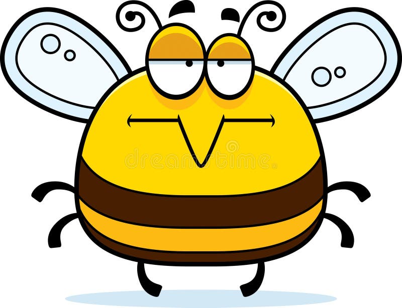 Bored Little Bee stock vector. Illustration of wings - 47089566