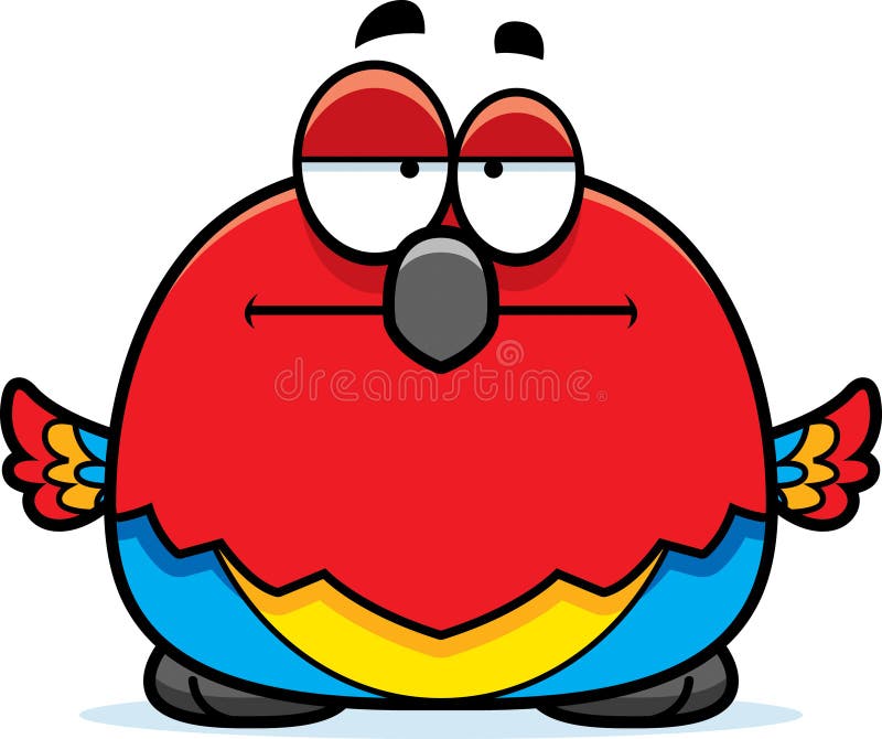 Bored Little Parrot stock vector. Illustration of bird - 47400740