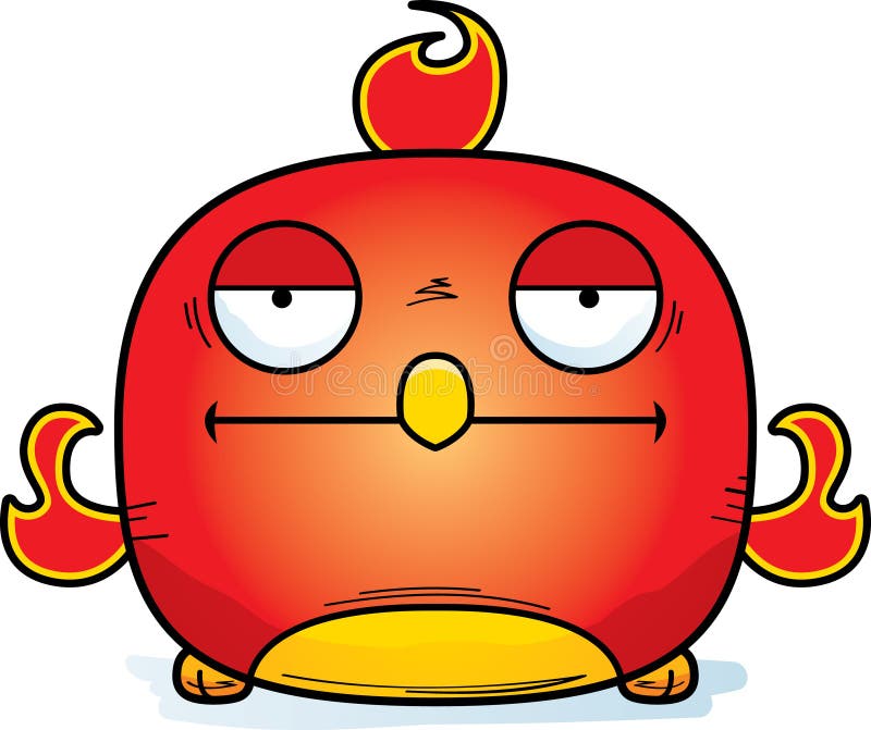 Bored Little Phoenix stock vector. Illustration of animal - 115885309