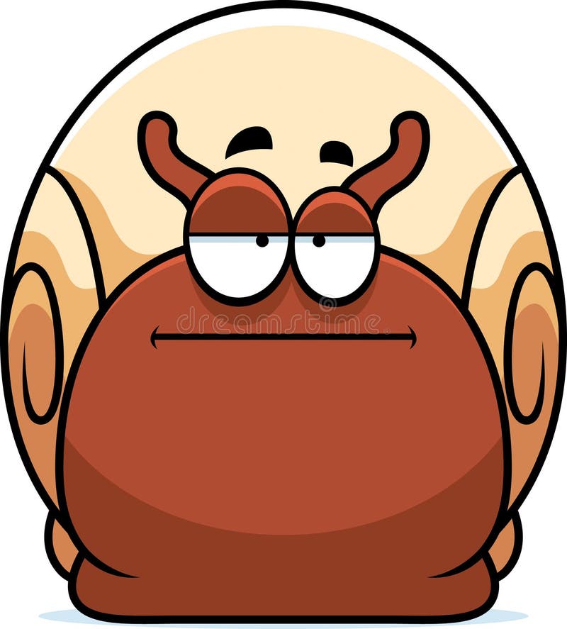 Bored Little Snail stock vector. Illustration of cartoon - 47090837