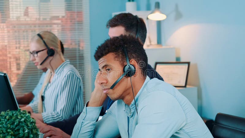 Bored Customer Support Girl Stock Image - Image of female, blond: 2979123