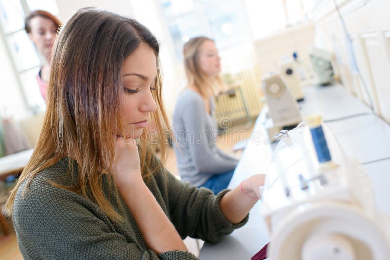 Bored and Not Interested Tailor Student Stock Image - Image of ...