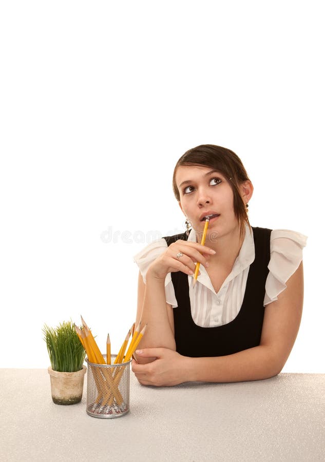 Bored office worker stock photo. Image of grass, pretty - 13124780