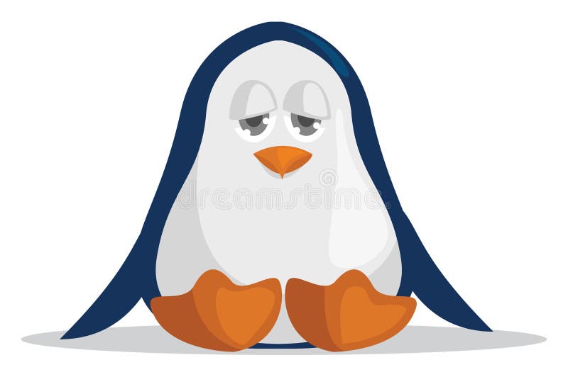 Relaxed Penguin stock vector. Illustration of arctic - 30893849
