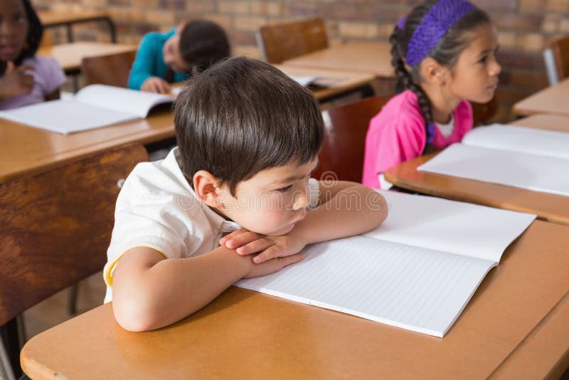 Bored Elementary Student