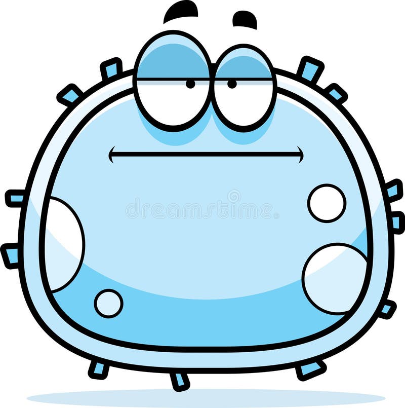 White Blood Cells Fighting Infection Cartoon