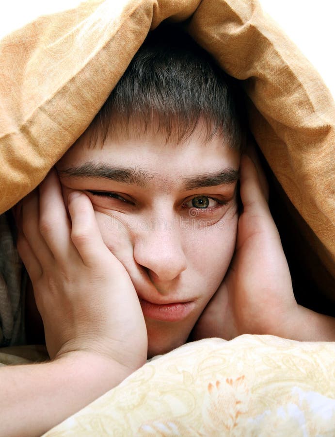 Bored Young Man stock photo. Image of home, looking, calm - 63114542