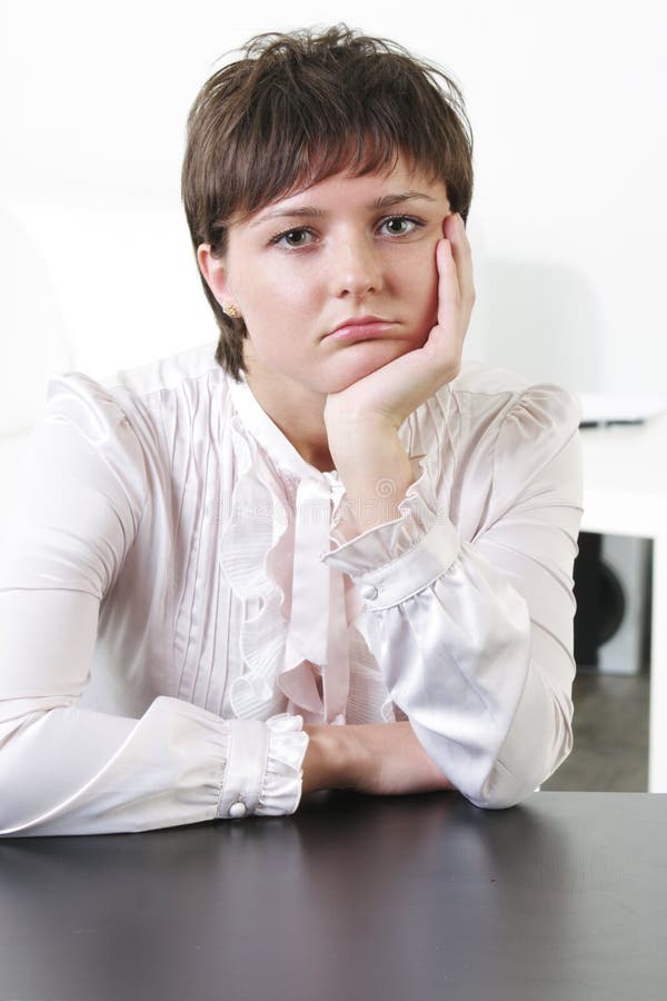 Boredom stock image. Image of person, leaning, serene - 12824725