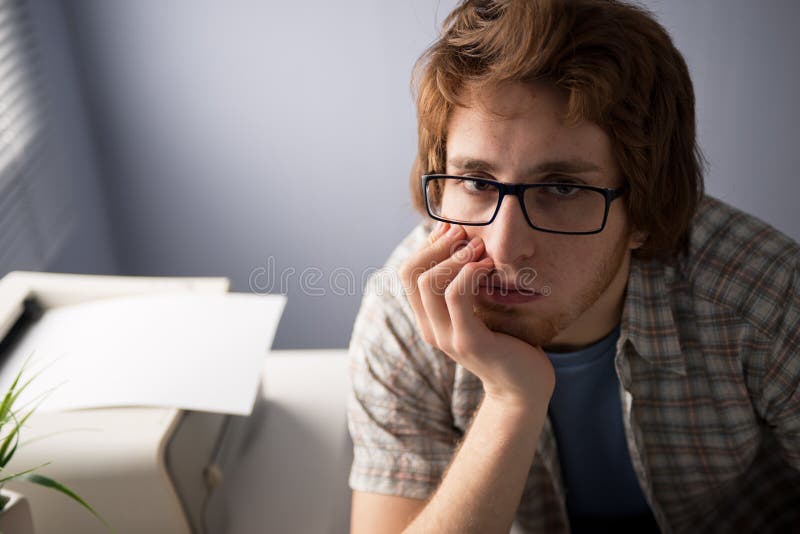 Young Bored Secretary Typing Stock Image - Image of boredom, beautiful ...