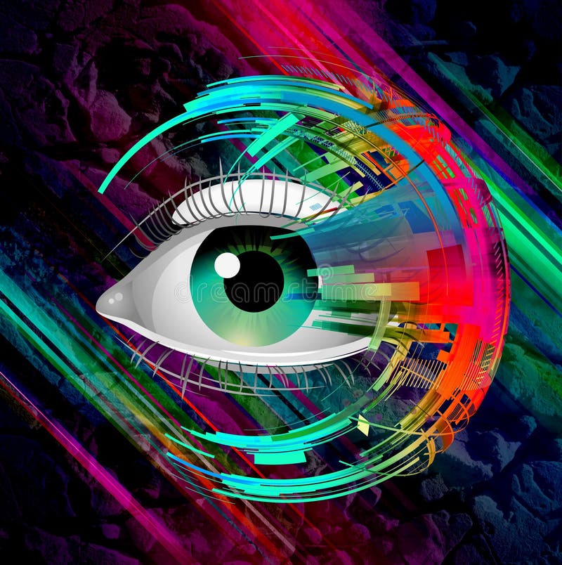 Off Air SMPTE Color Bars Television Test Pattern Stock Illustration ...