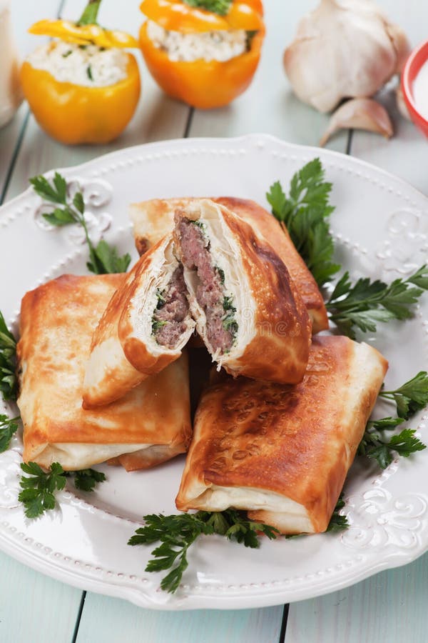 Borek burger stock photo. Image of photograph, burek - 64645450