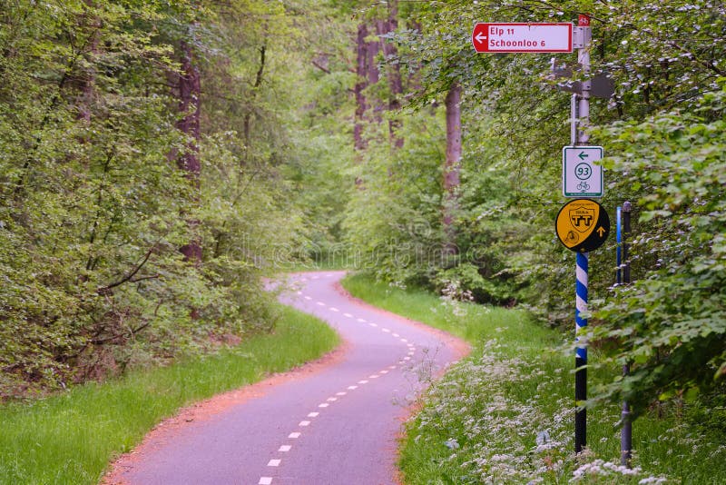 Borger,the Netherlands-May 18,2020:Nordic Walking Hiking Trail Sign ...