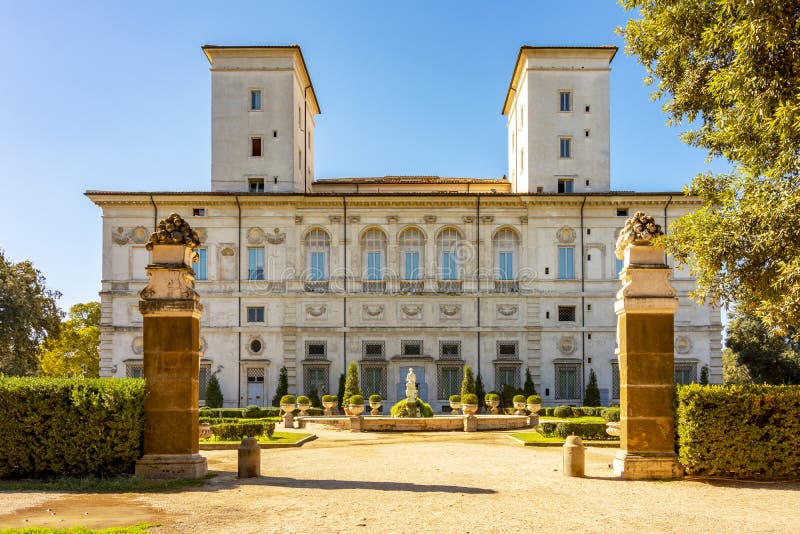 Borghese Gallery and Villa in Rome, Italy Stock Photo - Image of ...