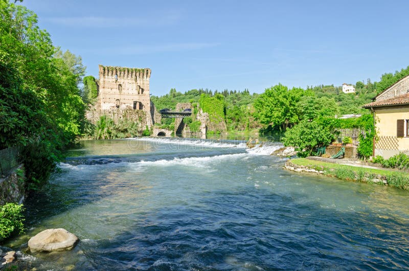 Borghetto Sul Mincio, Lombardia Stock Image - Image of lombardia ...