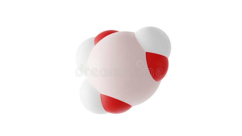 Boric Acid Molecule, Orthoboric Acid, Molecular Structure, Isolated 3d ...