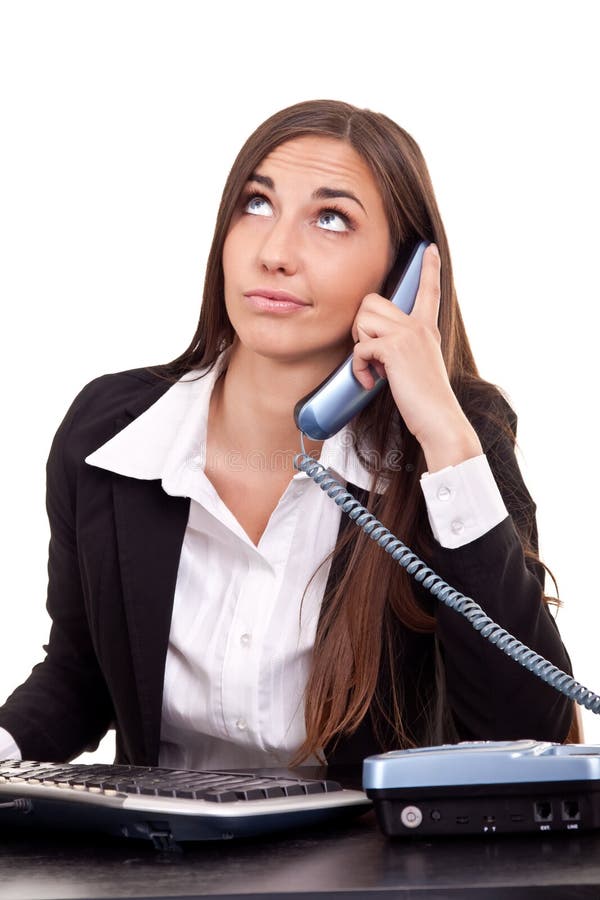 Receptionist at Call Center Stock Image - Image of body, identity: 3293223