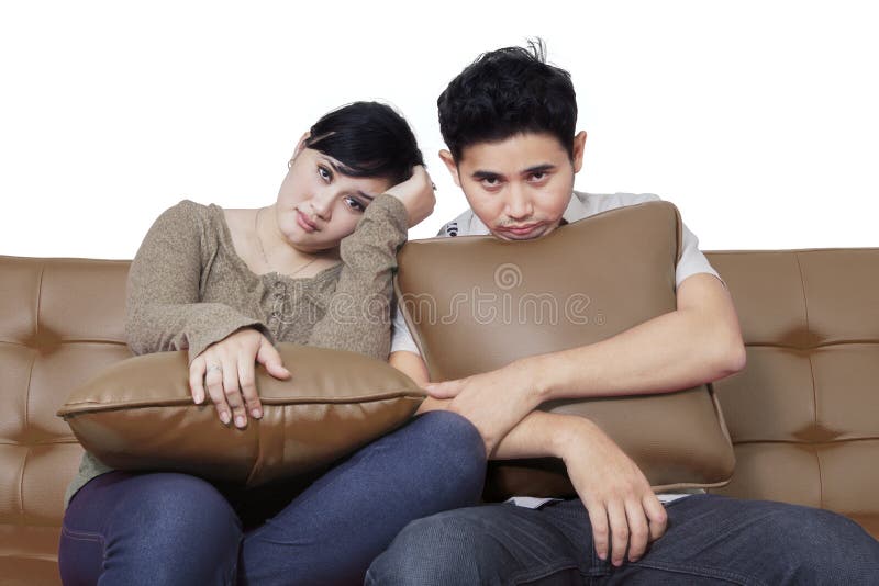 Boring Couple Sit Sofa Stock Photos - Free & Royalty-Free Stock Photos ...
