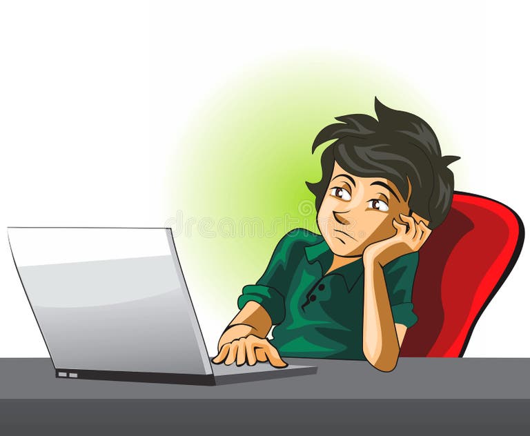 Boring face stock illustration. Illustration of frustration - 19672688