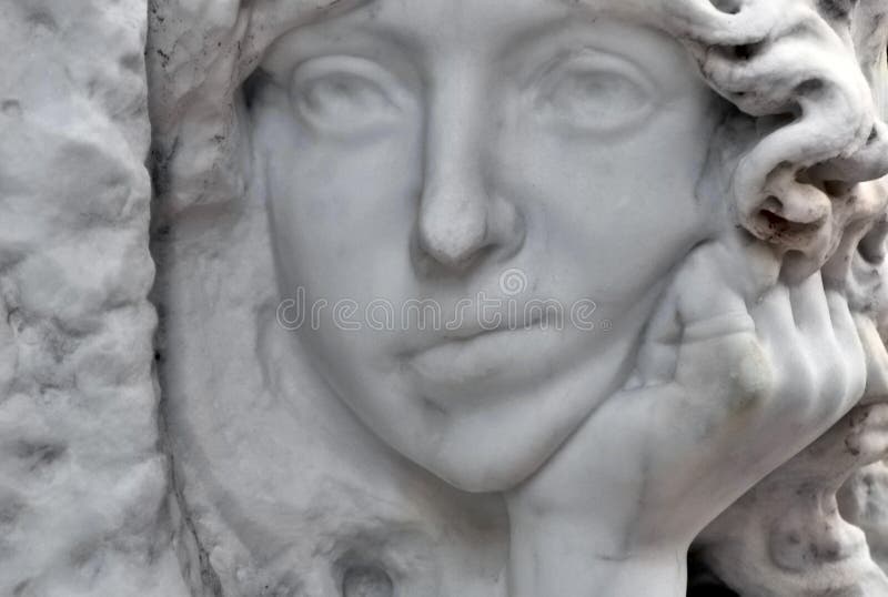 Boring face of an angel stock photo. Image of cemetery - 27188586