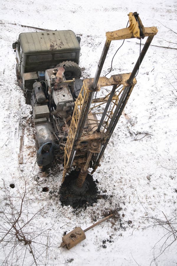 Boring machine stock image. Image of rotate, wheel, construct - 4485767