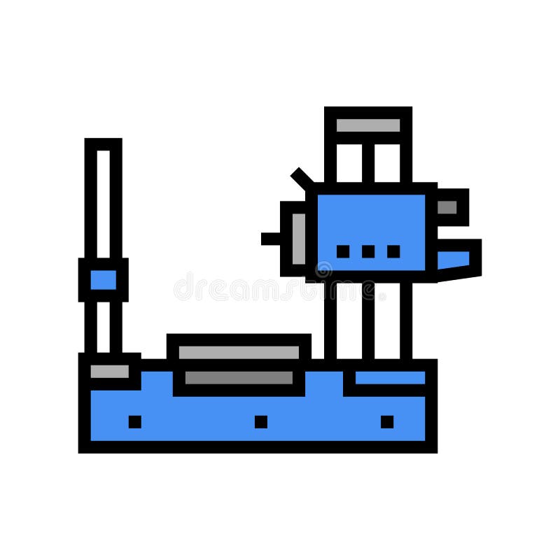 Boring Machine Color Icon Vector Illustration Stock Vector ...