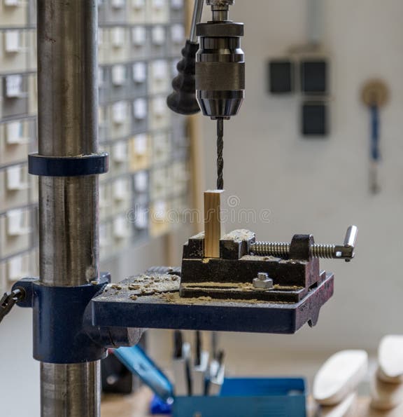 Boring machine stock photo. Image of vise, clamp, plank - 84683208