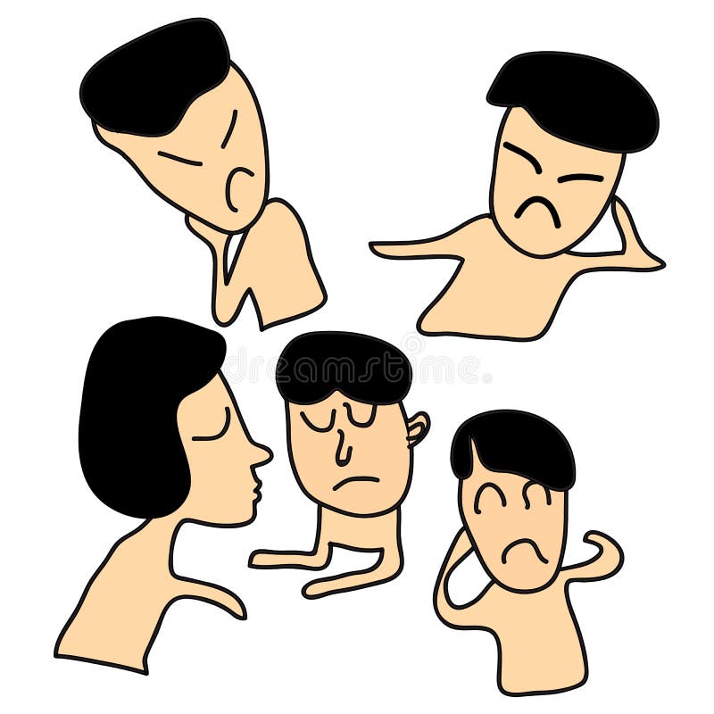 Boring man cartoon stock vector. Illustration of angry - 56380858