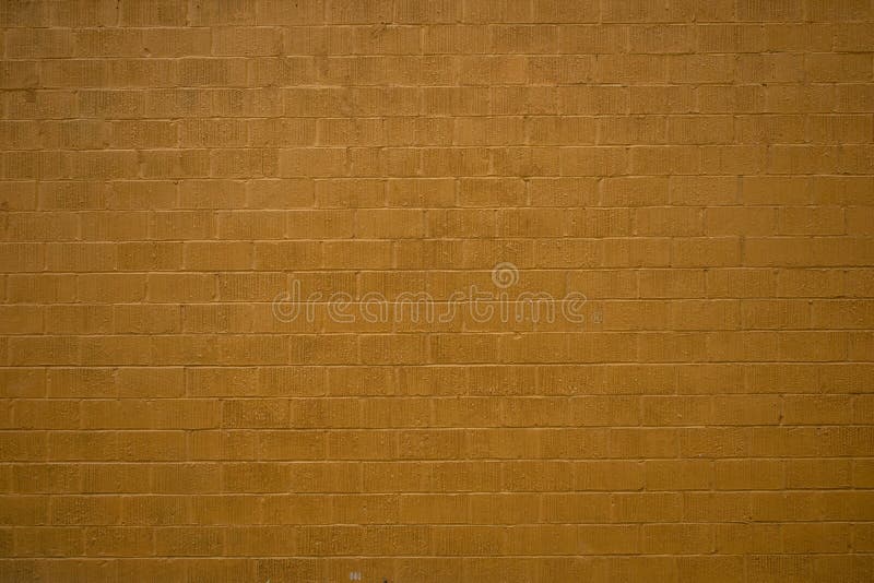 Boring Plain Yellow Brick Wall Stock Image - Image of line, dingy ...