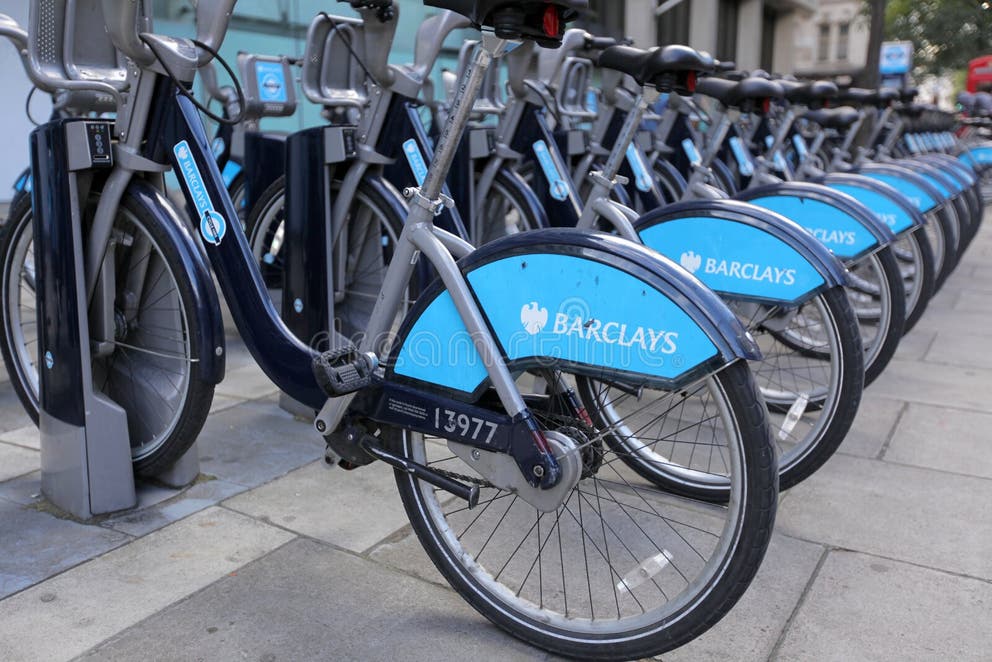 Boris bikes editorial photo. Image of england, conservation - 28241386