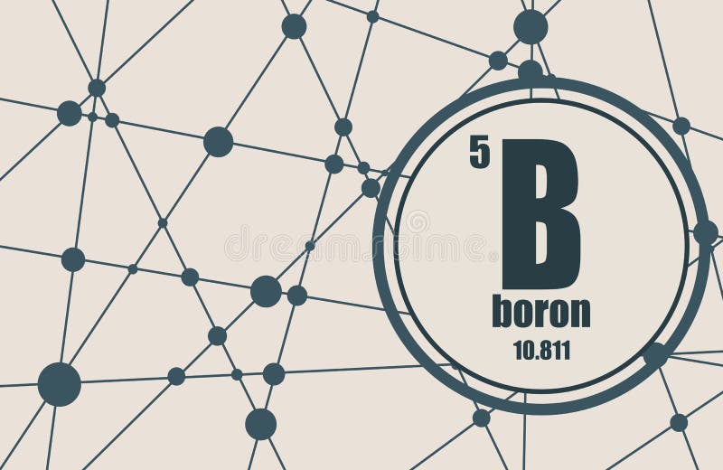 Boor. Element Van Het Periodiek Systeem Van Het Mendelev Stock ...