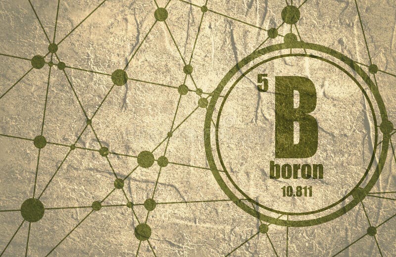 Boor-bochemisch Element Met Atoomnummer En Atoomgewicht. Chemisch ...
