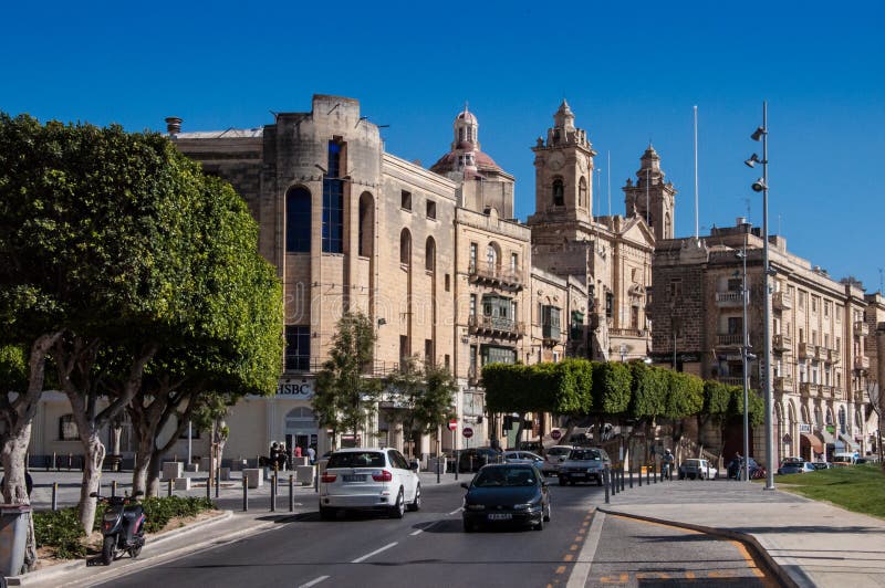 Malta - Bormla - Città Cospicua Stock Photo - Image of construction ...
