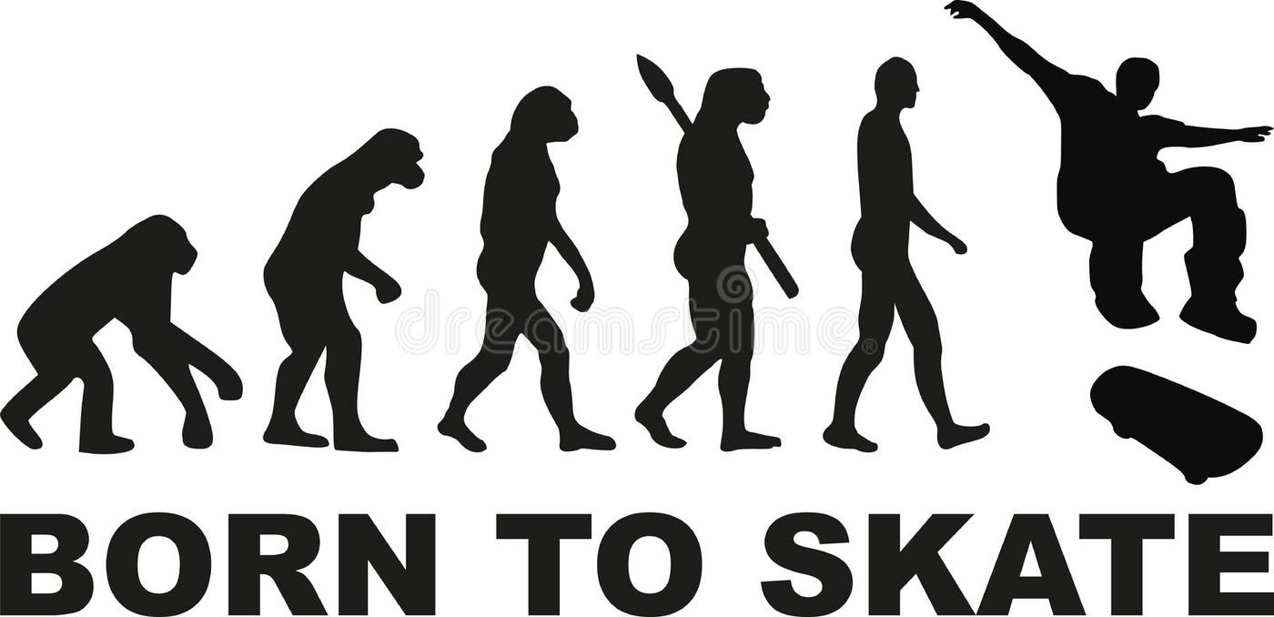 Skateboard Evolution Stock Illustrations – 219 Skateboard Evolution ...