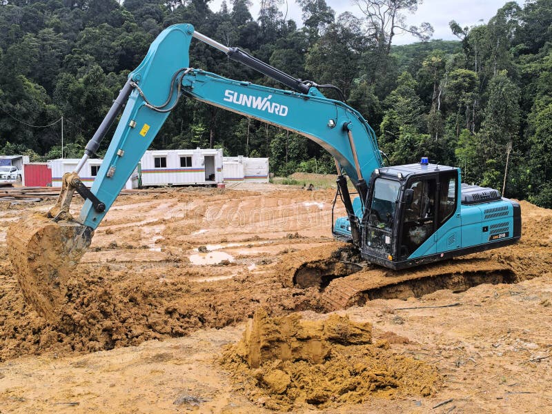 Borneo - 22 March 2025 - Heavy Equipment Excavator Type 200 Editorial ...