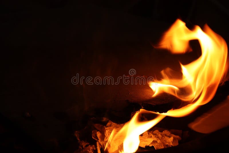 Bornfire Flame Heat Fire Dark Winters Night Light Cold Copy Space Stock ...